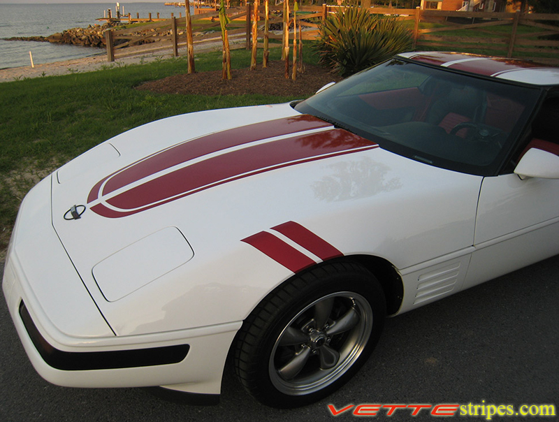 C4 Corvette Super Hood Spear Stripes - Vettestripes