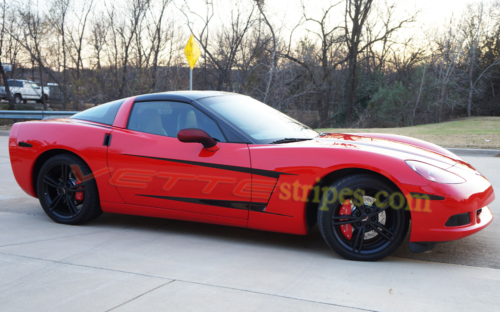 C6 Corvette Grand Sport Fender Hash Mark Stripes - fit all models ...