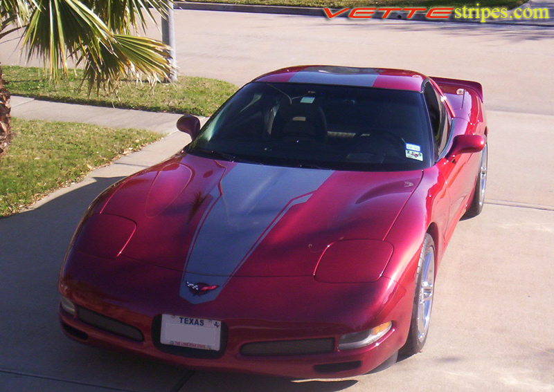 C5 Corvette MCM hood Stripes - all C5's models - Vettestripes