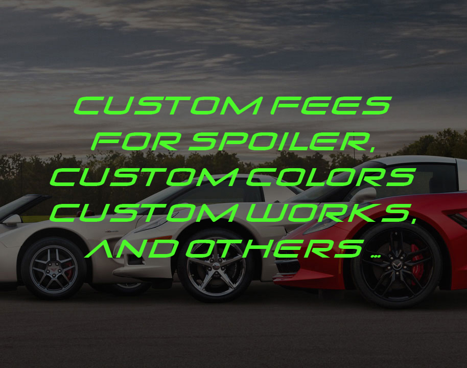 Custom Fees VetteStripes Custom Fees VetteStripes