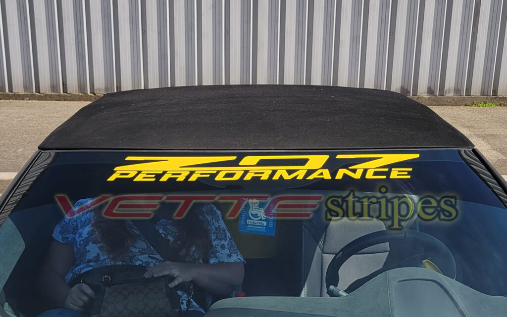 2014 - 2019 C7 Stingray Grand Sport Z06 ZR1 Corvette Windshield Letter ...